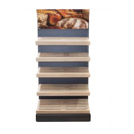 Wooden Bakery Display with Wooden Risers
